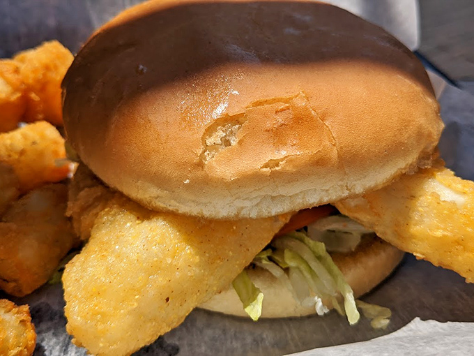 Behold the fish sandwich that could make even the pickiest eater weep tears of pure joy.