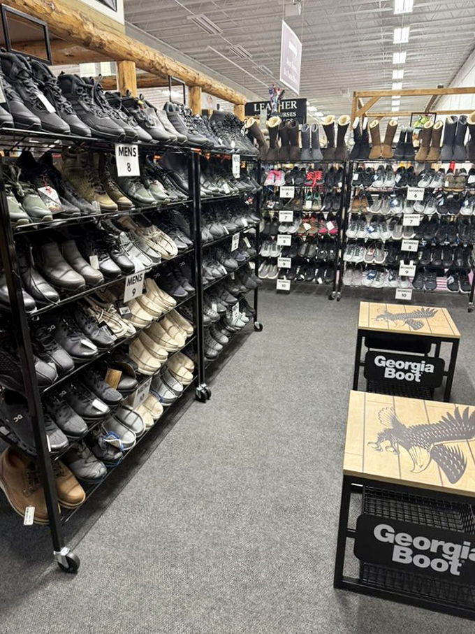 Footwear paradise where practical meets fashionable. Like a dating app for your feet, there's a perfect match waiting somewhere.