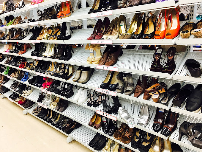 Shoe shelves overflow with footwear stories, from stilettos to sneakers, each pair seeking fresh adventures.