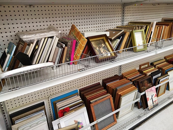 Picture frame paradise! The perfect gallery wall is just waiting to happen, no mortgage required.