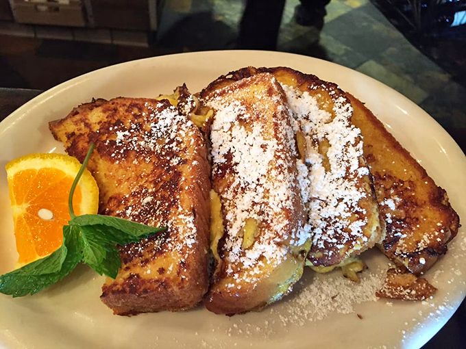 Behold the French toast that's causing whispered conversations throughout Glendale &ndash; golden perfection achieved.