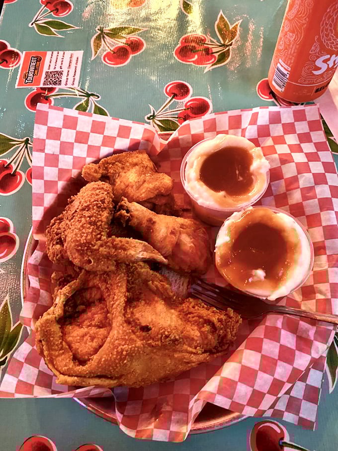 Golden-brown perfection doesn't happen by accident. This chicken's crackling skin gives way to juicy meat that'll make you close your eyes in silent thanks. 