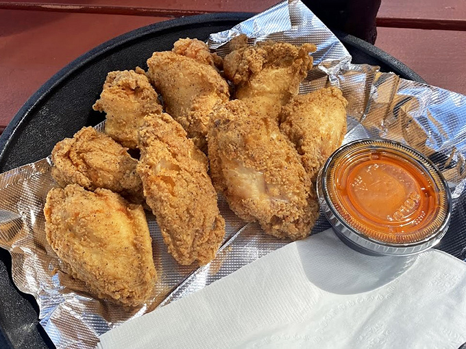 Golden-brown perfection that makes you want to skip the fork and dive in with your hands. This chicken isn't just fried&mdash;it's transformed.