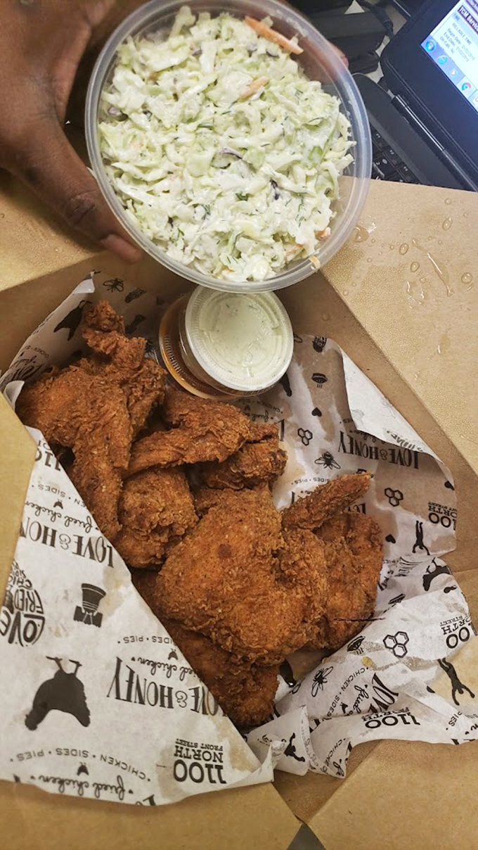 Golden-brown perfection meets juicy tenderness. This isn't just fried chicken; it's edible proof that simplicity, done right, creates the most profound pleasures.