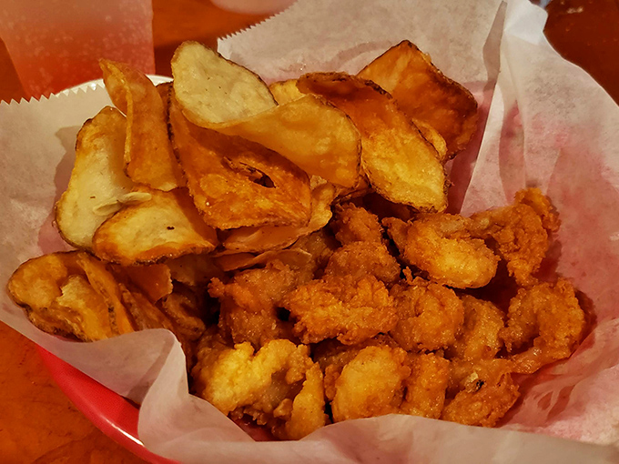 Golden-battered shrimp that snap with each bite &ndash; the kind that make you wonder why you ever eat anything else.