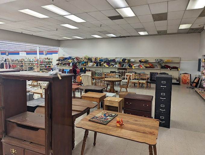 Furniture with stories to tell. That mid-century coffee table has seen more dinner parties than most wedding caterers.
