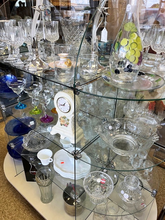 Crystal wonderland that would make your grandmother swoon. These aren't just glasses&mdash;they're conversation pieces waiting to happen.
