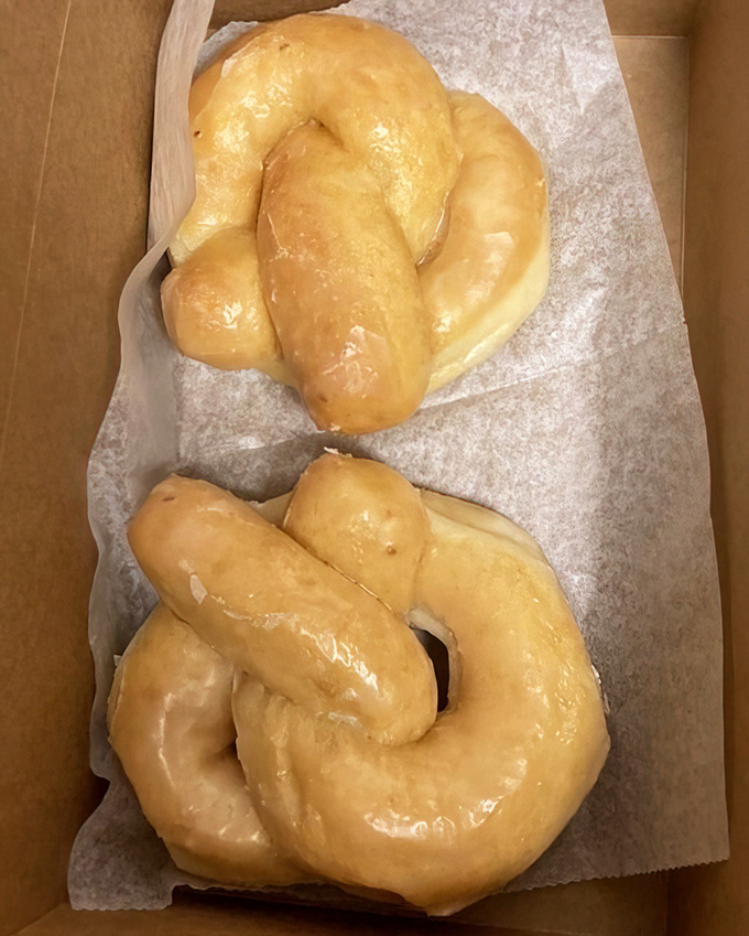 Behold the golden circles of happiness that have been quietly perfecting the art of glazed perfection.