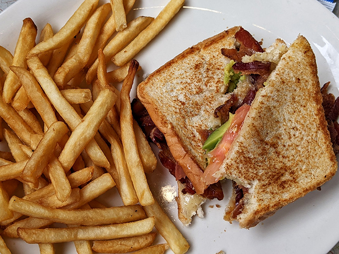 The BLT at Arcade isn't just a sandwich, it's architecture&mdash;a perfectly balanced structure of crispy, creamy, and fresh that makes other lunches look like amateur hour. 