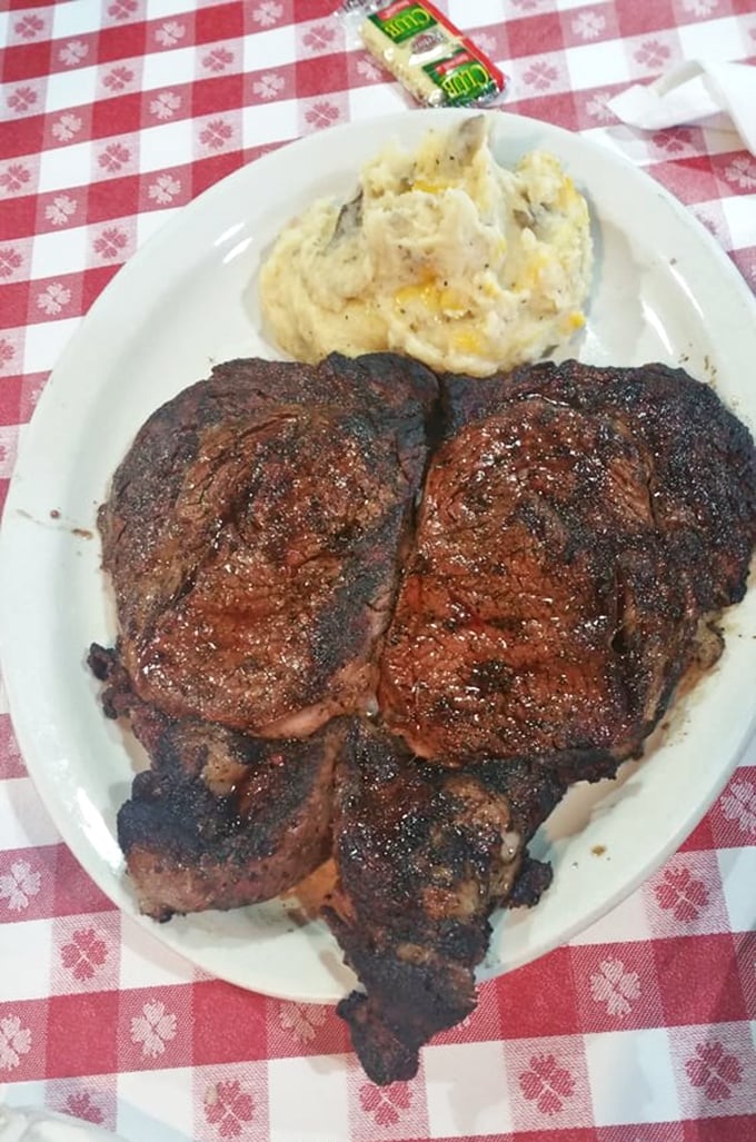 These ribeyes arrive with a char so perfect, it could teach a masterclass in grilling.