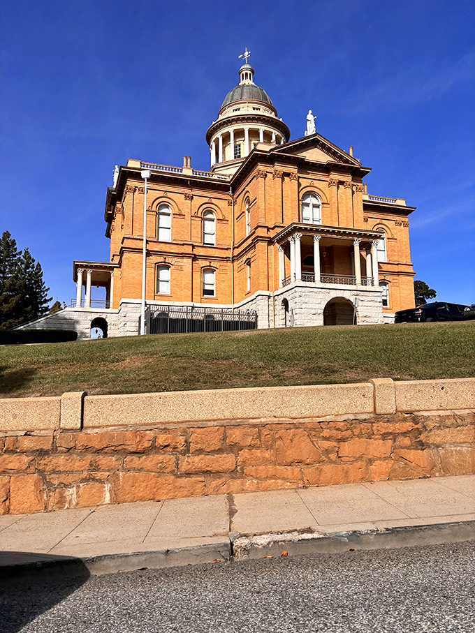 Auburn's historic courthouse stands like California's answer to a European cathedral, its brick facade and dome gleaming in the Sierra foothills sunshine.