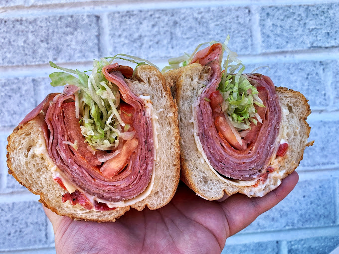 Behold the Italian hoagie in its natural habitat &ndash; perfectly layered, generously stuffed, and ready to ruin you for all others.