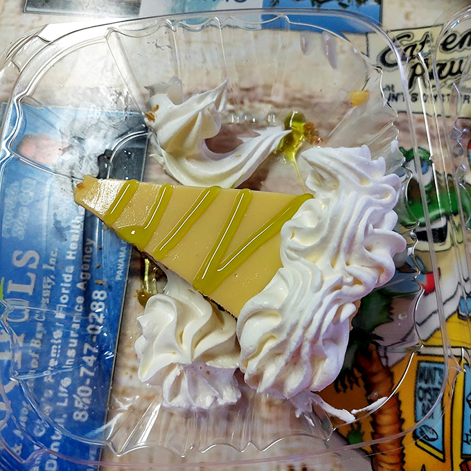 Key lime pie that strikes the perfect balance between tart and sweet&mdash;a slice of Florida sunshine that makes you consider ordering a second before finishing the first.