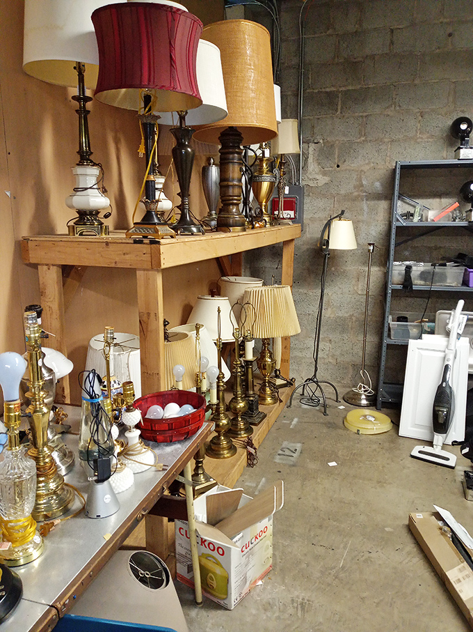 Lamp heaven! This illuminating collection ranges from grandma-chic to retro-fabulous, each one waiting to brighten someone's corner.