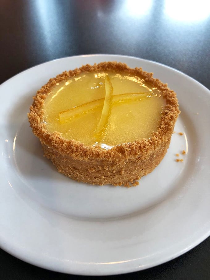 That lemon tart is sunshine on a plate &ndash; tart enough to make you pucker, sweet enough to make you smile.
