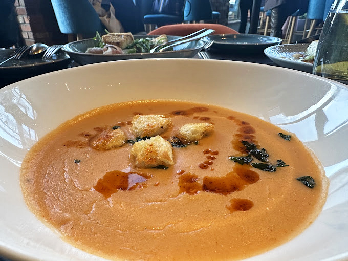 This lobster bisque isn't just soup&mdash;it's a warm hug in a bowl, with croutons playing the role of delicious life rafts.