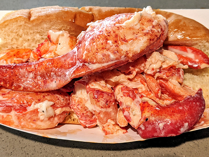 This lobster roll isn't just a sandwich—it's a love letter from the sea. Sweet, tender chunks of lobster practically spilling out of their buttery vessel.