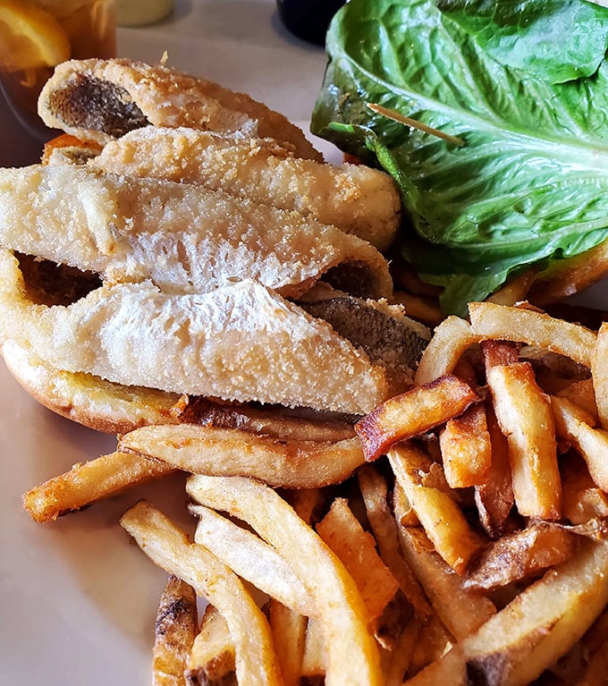 Behold the legendary perch sandwich that's launched a thousand road trips across the Buckeye State.