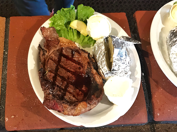 This isn't just a steak&mdash;it's a masterpiece of meat. The perfect grill marks tell you everything you need to know about the kitchen's priorities.