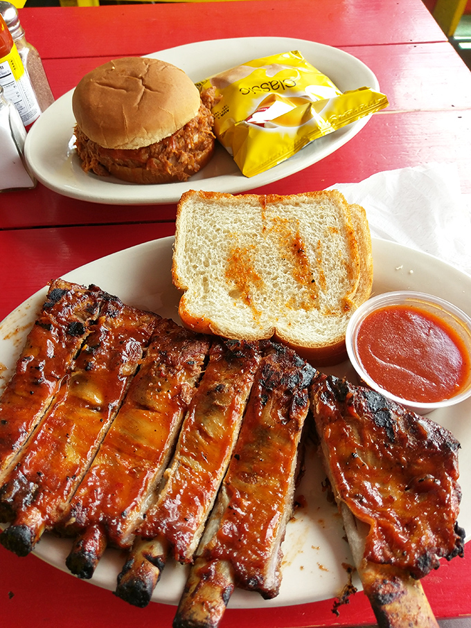 These ribs don't just fall off the bone; they practically leap into your waiting, grateful hands.