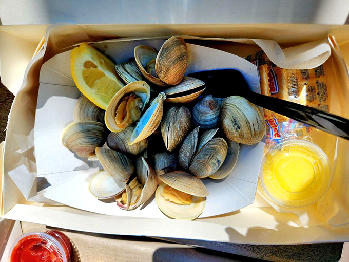 Freshly steamed clams, lemon wedges, and melted butter&mdash;dockside dining doesn&rsquo;t get more delicious or laid-back than this!
