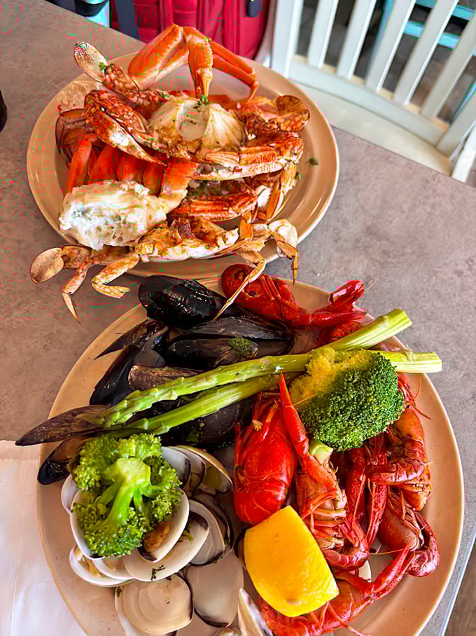 Seafood heaven isn't a myth&mdash;it's this platter. Those crab legs are so impressive they deserve their own business cards and corner office.