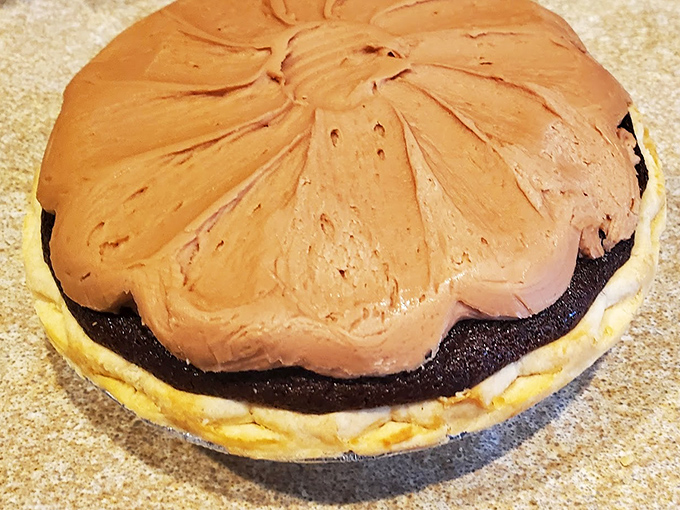 This shoofly pie isn't just dessert; it's therapy in circular form. The silky filling and flaky crust could solve most of life's problems.