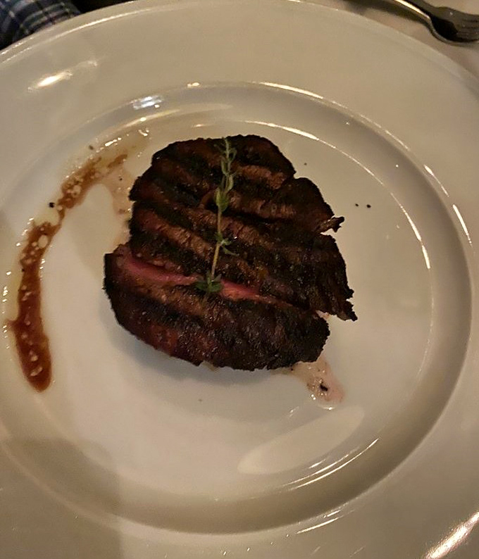 This perfectly sliced steak proves that some things in life are worth the splurge and the wait.