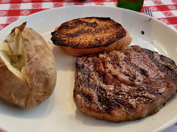 This isn't just a steak; it's a masterclass in simplicity. Perfect sear outside, heavenly tenderness inside&mdash;the beef speaks for itself.
