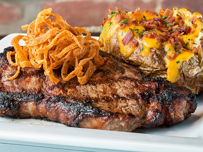 Behold perfection on a plate - this ribeye could make vegetarians reconsider their life choices.