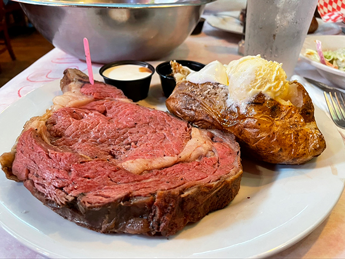 Not just a steak, but a statement. That perfect pink center is nature's way of saying "you made the right choice today."