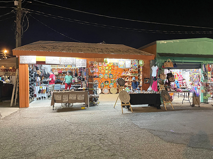 Night shopping brings a special energy to these colorful stalls. Like a movie set where the supporting characters are incredible deals.
