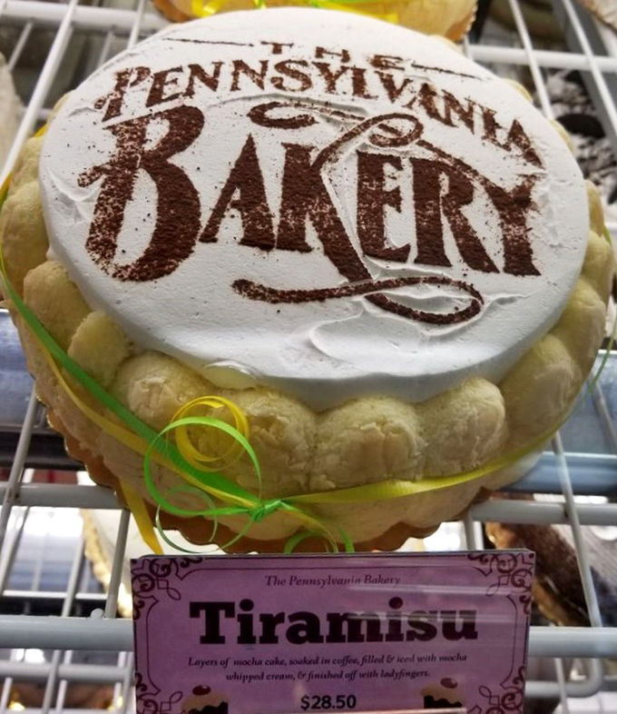 Behold the tiramisu that started it all &ndash; layers of coffee-soaked perfection crowned with The Pennsylvania Bakery's signature cocoa dusting.