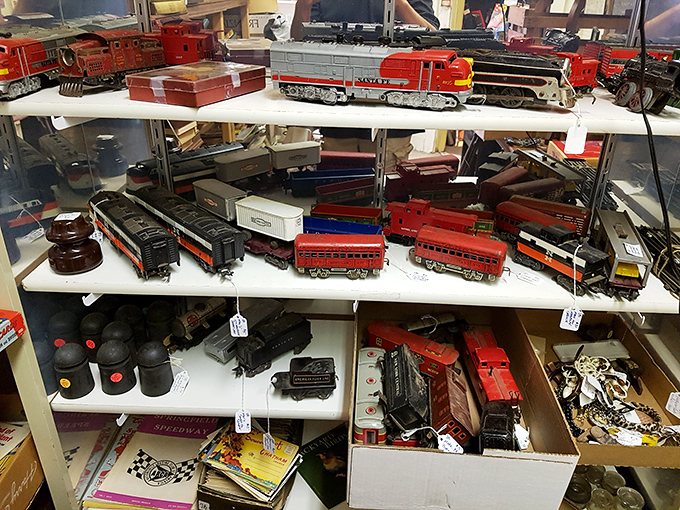 All aboard the nostalgia express! These vintage trains aren't just toys—they're childhood memories perfectly preserved in miniature metal form.