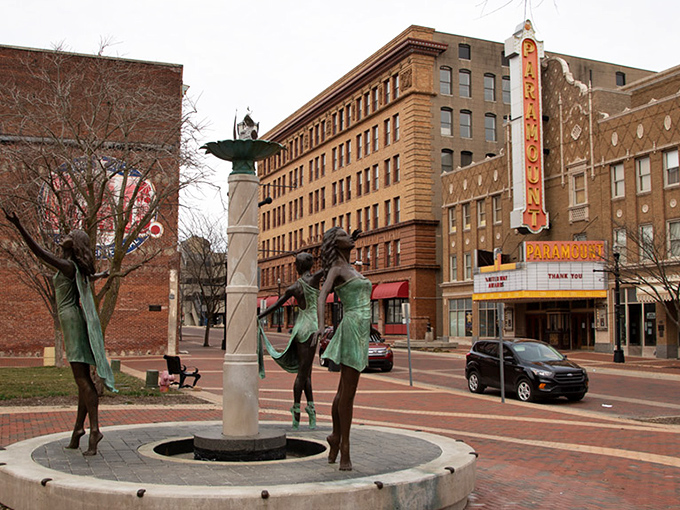 Public art and historic theaters&mdash;Anderson offers culture without the coastal price tag. That statue seems to be celebrating the affordable housing market!