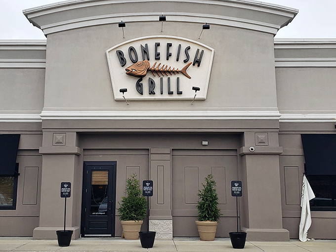 Bonefish Grill's understated elegance hides in plain sight. That neutral exterior is just playing it cool &ndash; the flavors inside are anything but!