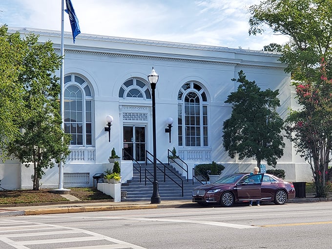 Where civic pride meets Southern charm - this pristine post office stands like democracy's front porch.