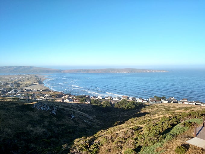 Dillon Beach's coastal homes cling to the hillside like eager theatergoers with front-row seats to nature's greatest show.