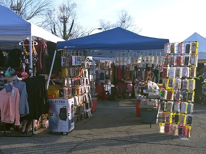 St. Mark's outdoor market creates a colorful tapestry of tents and treasures. Urban archaeology at its finest!
