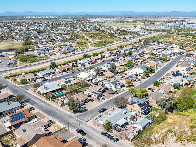 Historic charm meets modern affordability! This view of Florence showcases its well-planned streets and neighborhoods where retirement dollars go surprisingly far.