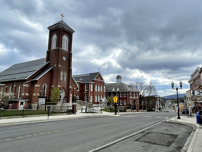 The serene skies at Frostburg reflect nature's artwork—a daily masterpiece that never charges admission fees.