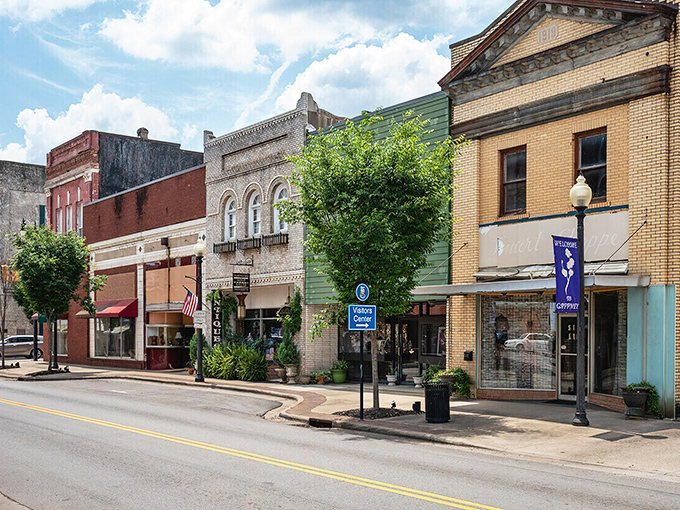 Gaffney's historic downtown buildings house affordable shops and eateries. That famous peach water tower isn't the only sweet deal in this charming town.
