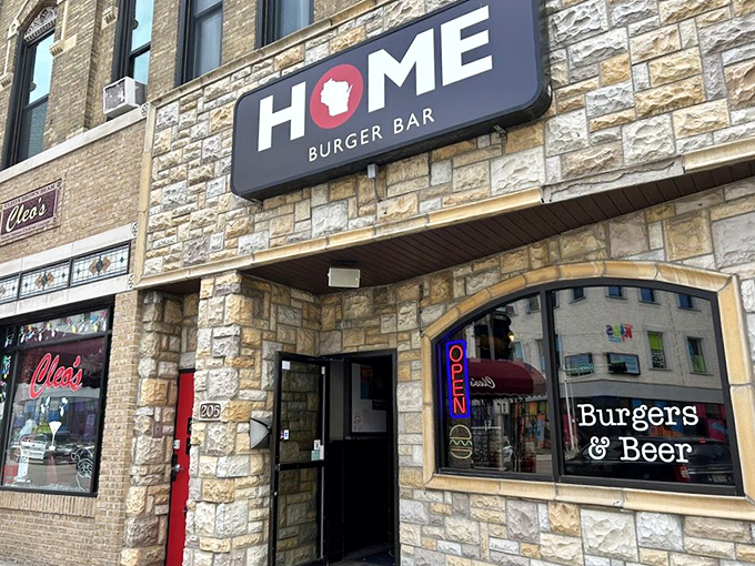 HOME is where the burger is &ndash; especially when Wisconsin itself is literally part of the restaurant's logo.