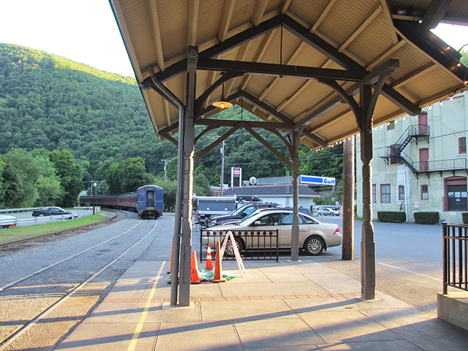 Jim Thorpe's train station welcomes visitors just as it has for generations – a portal to mountain adventures.