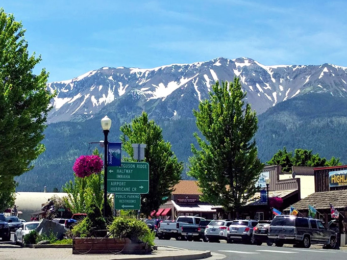 Snow-capped Wallowa Mountains create a backdrop so stunning, it's like Switzerland decided to vacation in Oregon.