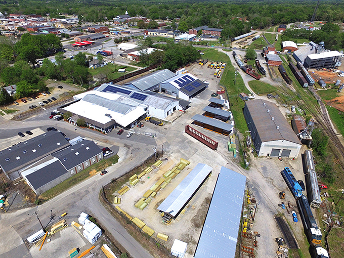 Industrial progress meets small-town values in this bustling hub of modern development.