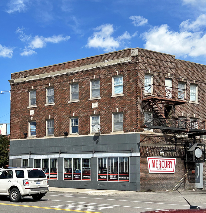 Mercury Burger & Bar's historic brick building has witnessed decades of Detroit history. Now it's making some delicious history of its own.