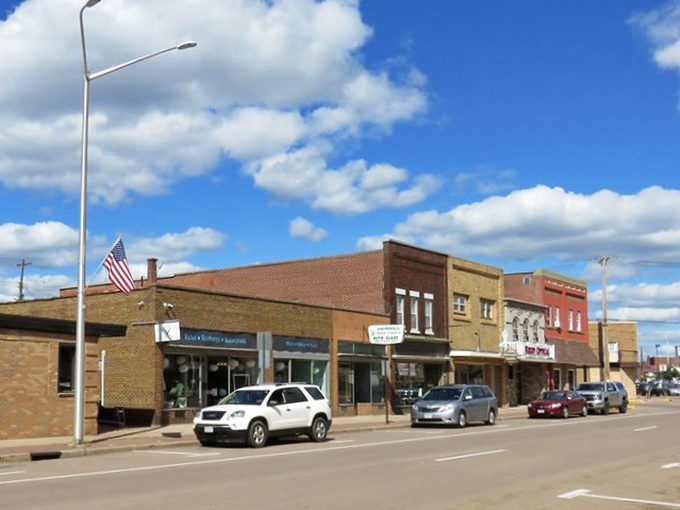 Merrill's downtown corridor flows like a gentle river, unhurried and peaceful in the best possible way.