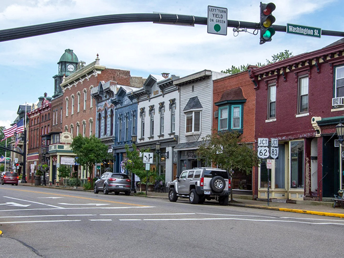Millersburg's historic district looks like it was plucked from a Norman Rockwell painting. Those storefronts have weathered decades while keeping their dignity intact.