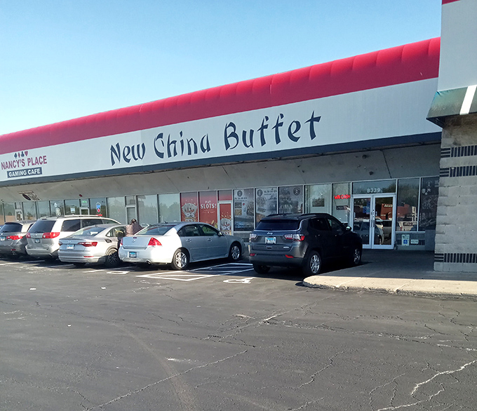 New China Buffet's simple exterior is like a book with a plain cover but amazing story inside. Don't judge this buffet by its storefront!